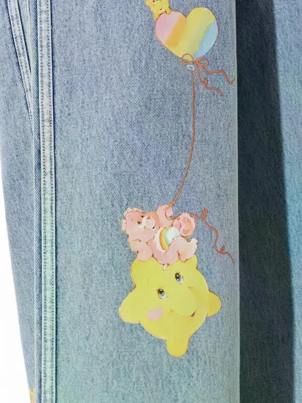 Adidas Embroidered Trefoil-logo Jeans