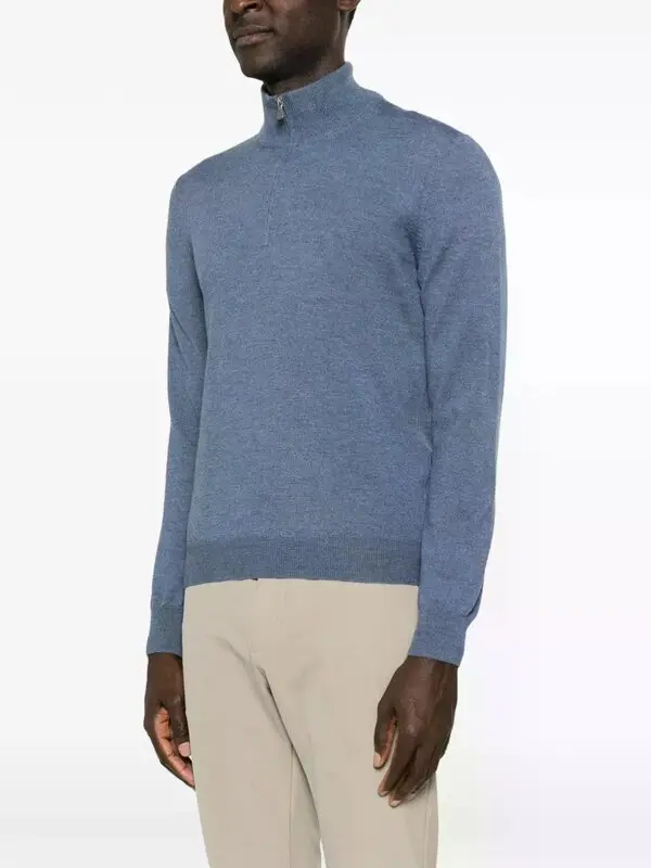 Tagliatore Quarter-zip Knit Sweater