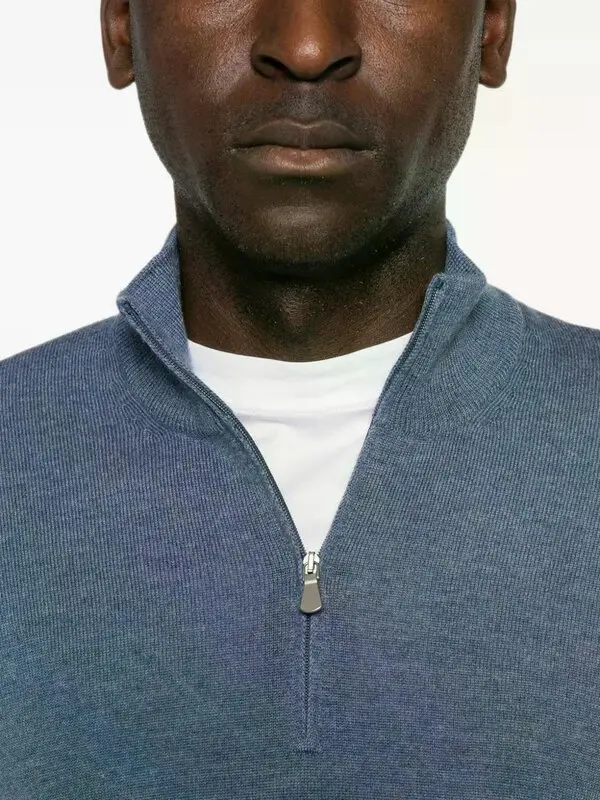 Tagliatore Quarter-zip Knit Sweater