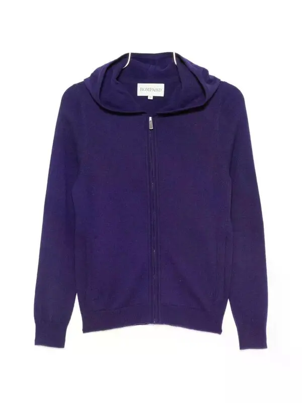 Eric Bompard Zip-up Cashmere Cardigan - Purple