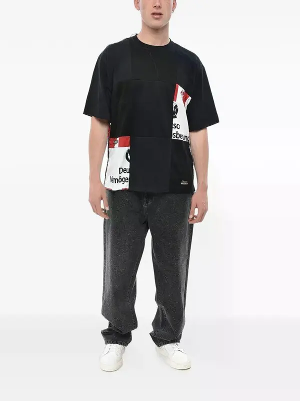 CHILDREN OF THE DISCORDANCE Patchwork Logo-print T-shirt
