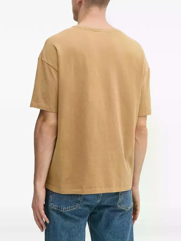 American Vintage Logo-print Drop-shoulder T-shirt
