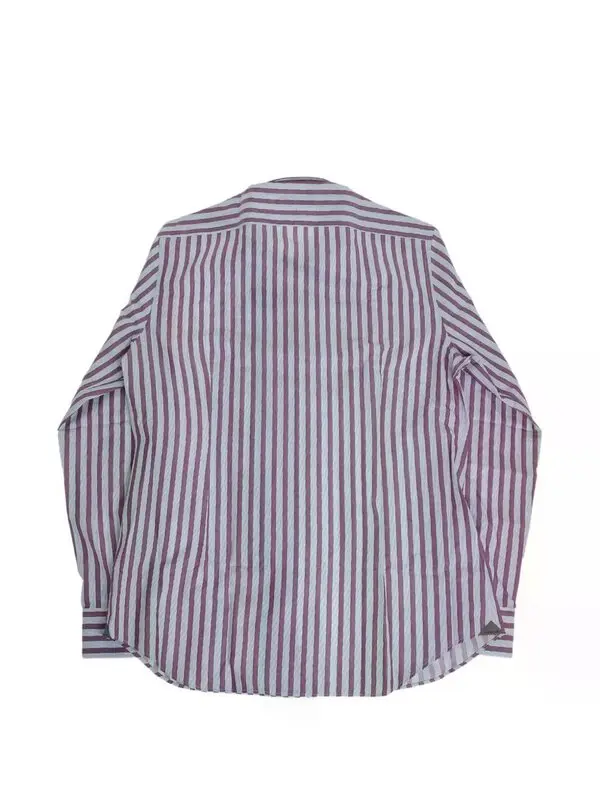 Corneliani Striped French-collar Shirt