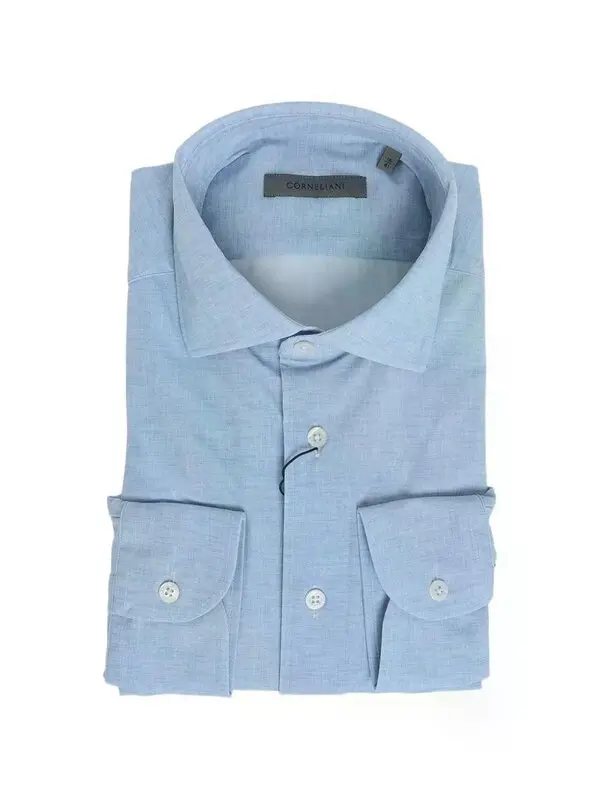 Corneliani French-collar Washed-effect Shirt