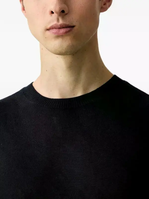 Emporio Armani Silk And Cashmere Crew Neck Sweater