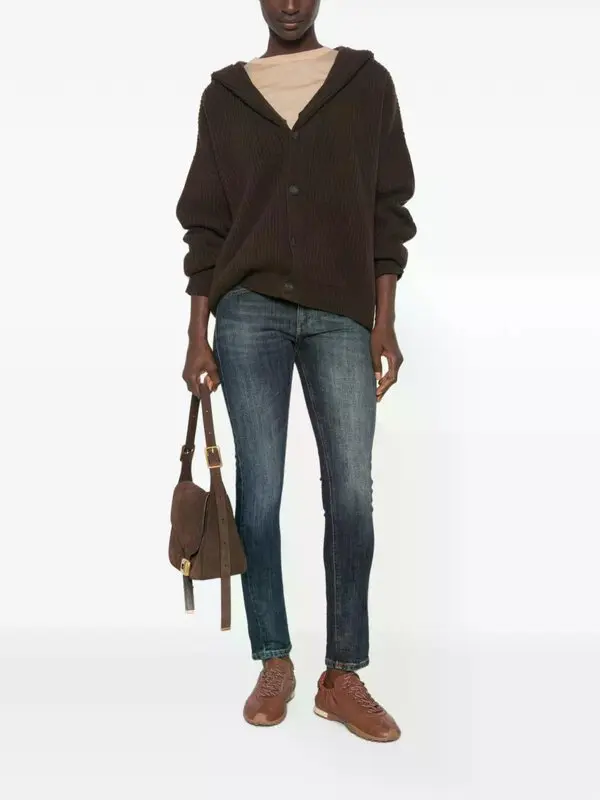 DONDUP Monroe Faded Wash Skinny Jeans