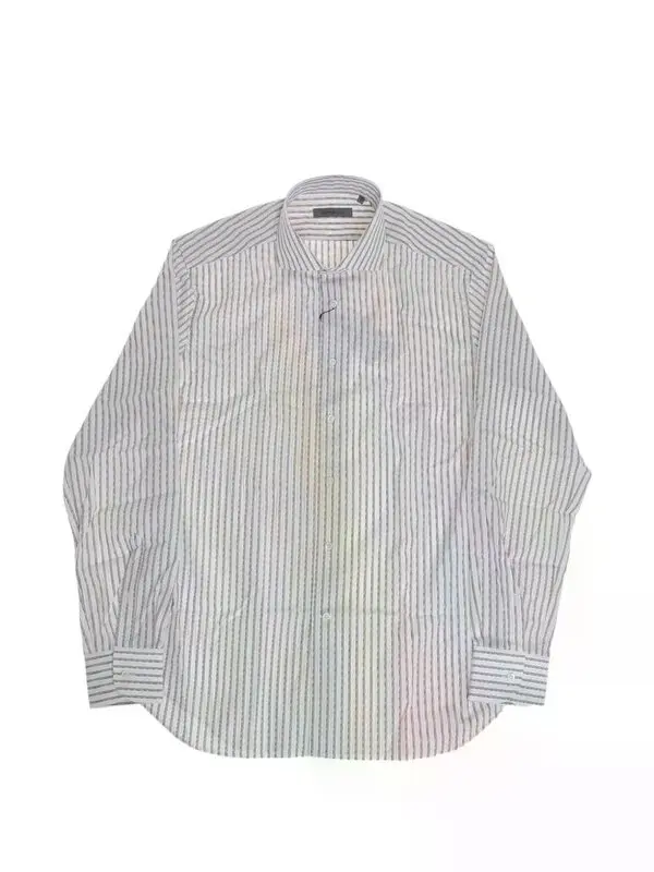 Corneliani Striped French-collar Shirt