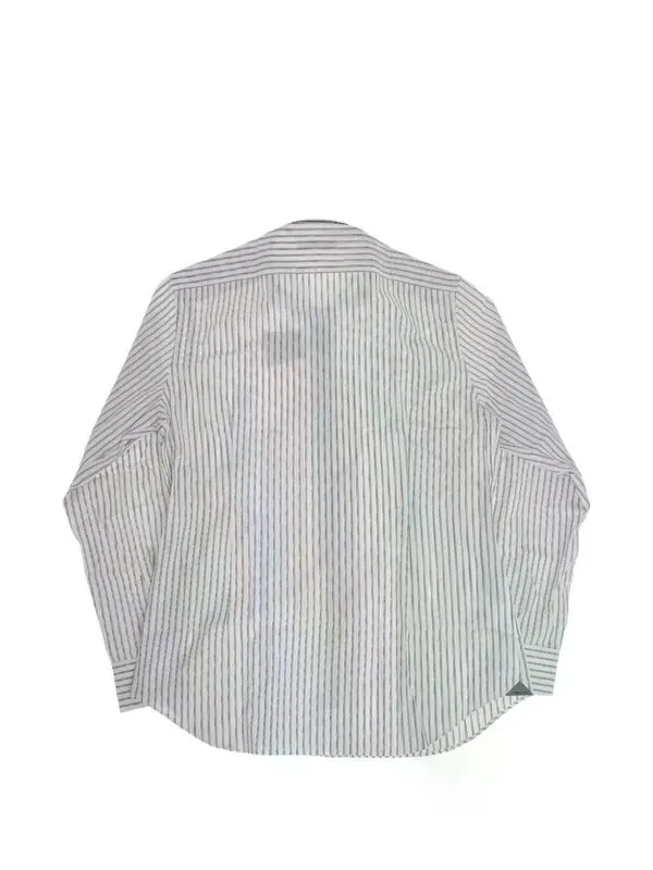 Corneliani Striped French-collar Shirt