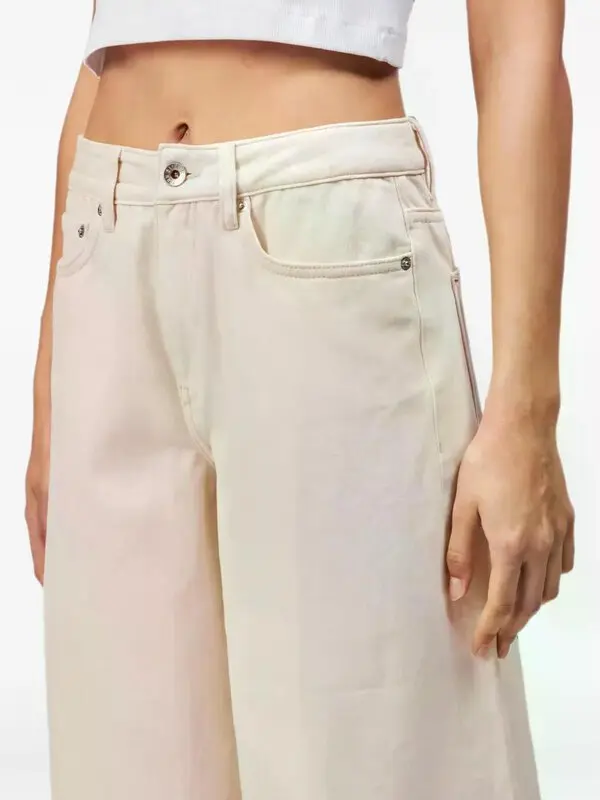 DRYKORN Logo Patch Denim Shorts
