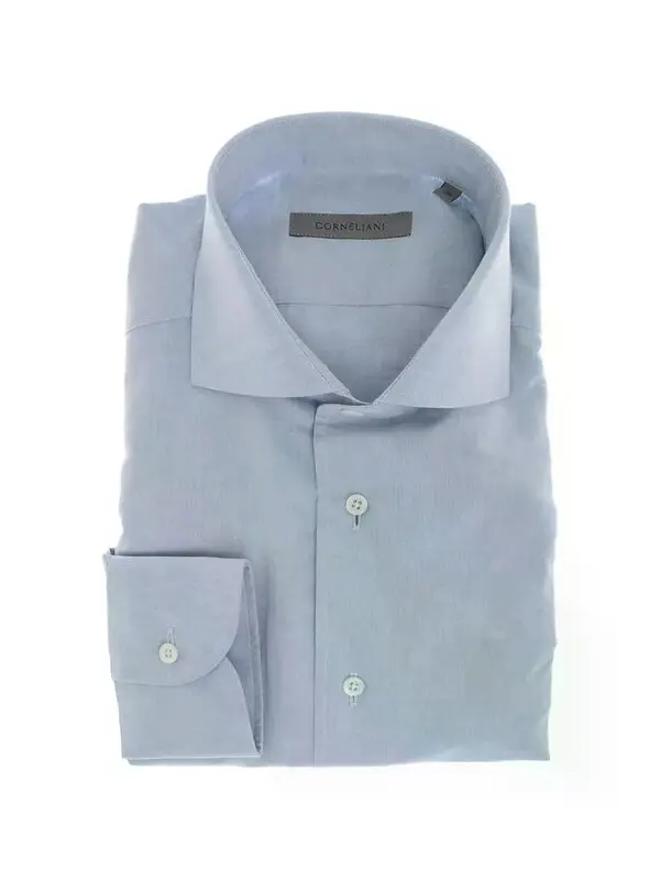 Corneliani French-collar Shirt - Blue
