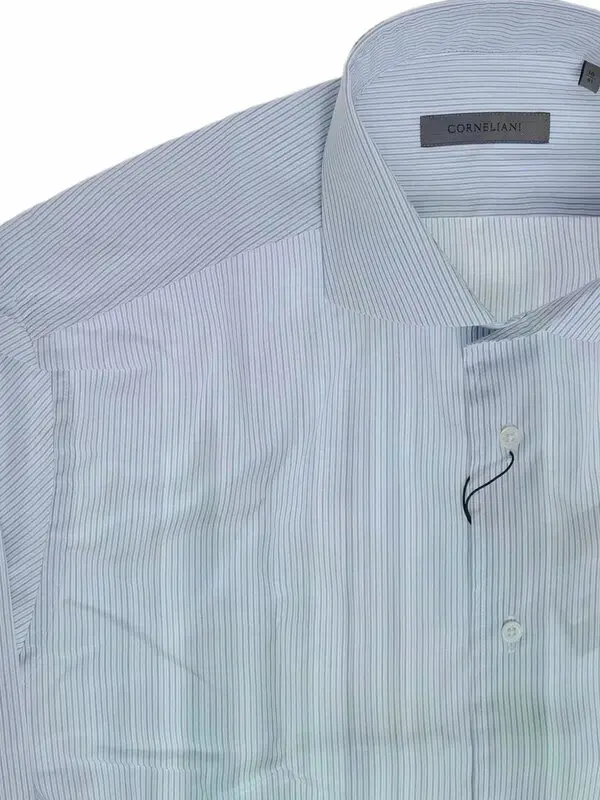 Corneliani Striped French-collar Shirt