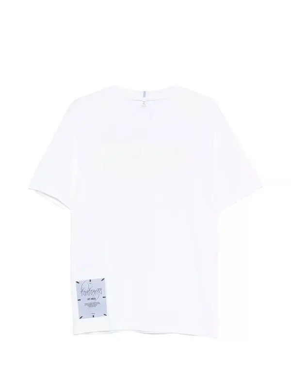 Alexander McQueen Logo-patch Graphic-print T-shirt