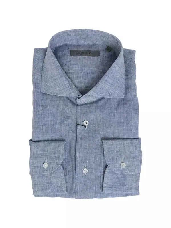 Corneliani French Collar Linen Shirt
