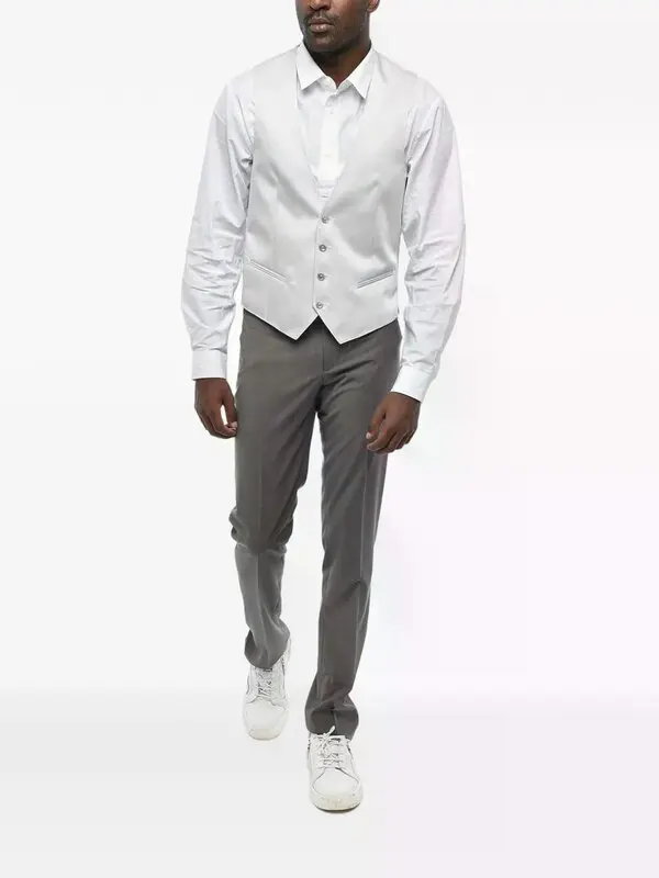 Corneliani Satin Welt-pocket Waistcoat