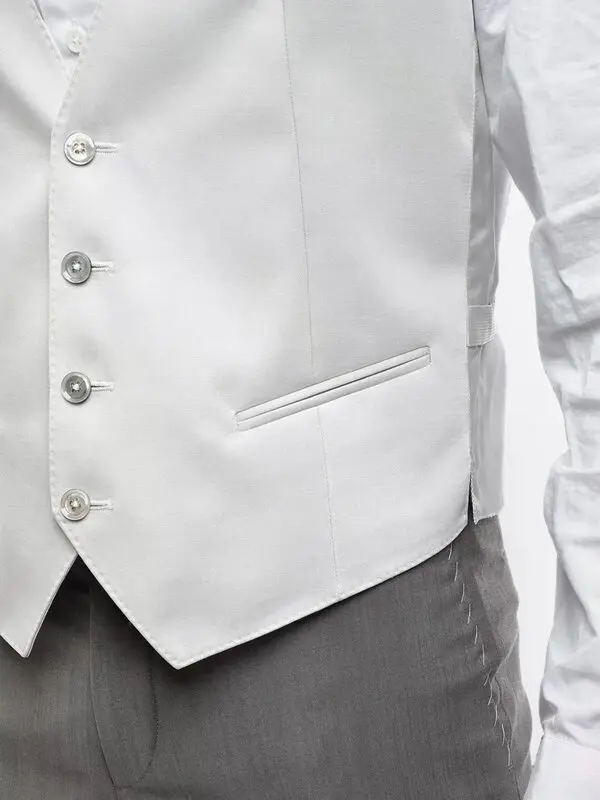 Corneliani Satin Welt-pocket Waistcoat