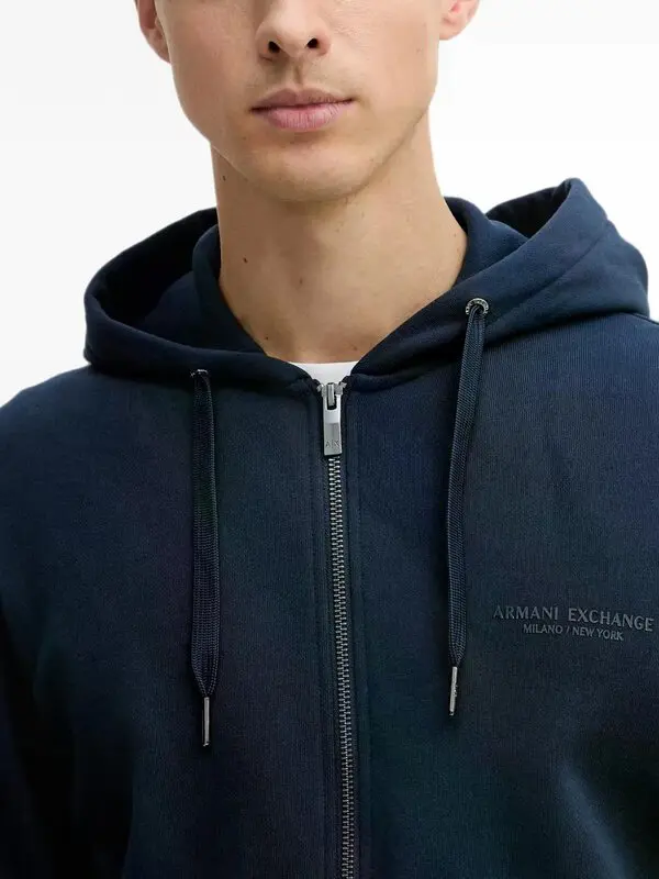 Armani Exchange Logo-print Zip-up Hoodie