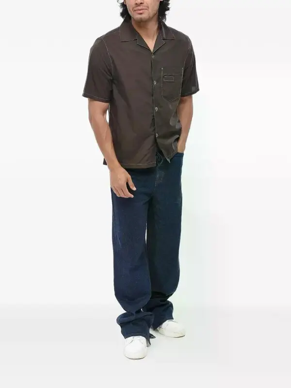 BERNER KUHL Contrast-stitch Short-sleeve Shirt