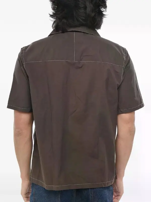 BERNER KUHL Contrast-stitch Short-sleeve Shirt