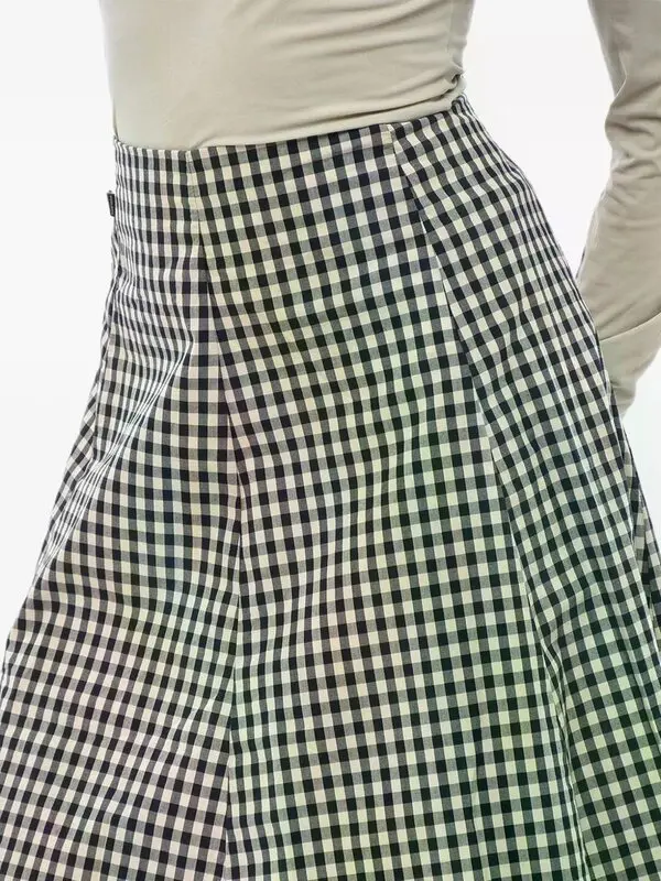 Woolrich Midi Checked Cotton Skirt