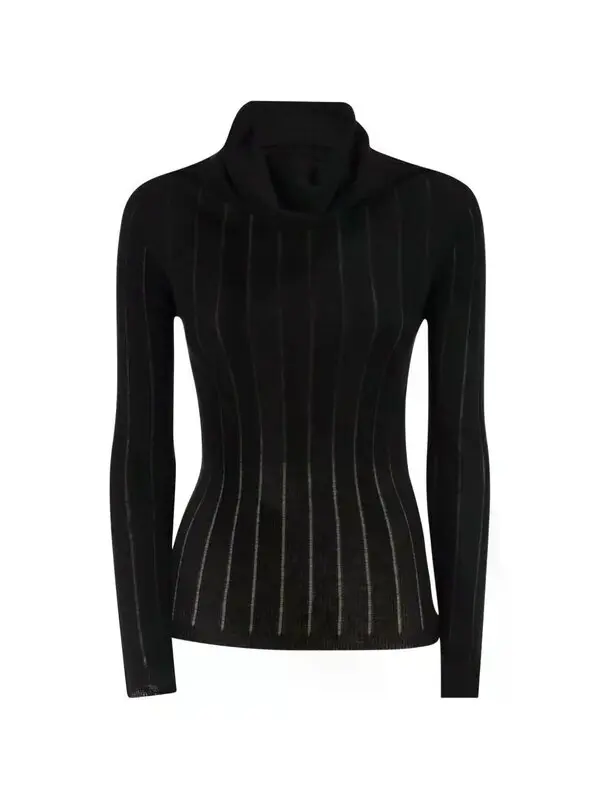 Max Mara Ribbed Sweater - Black