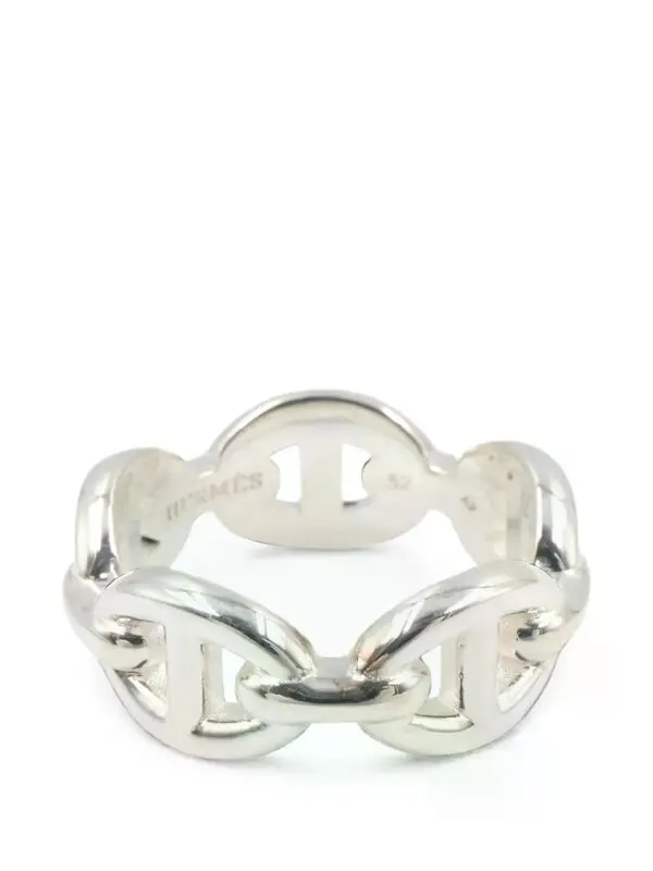Hermès 2020s Chaîne D'ancre Enchaînée Ring - Silver