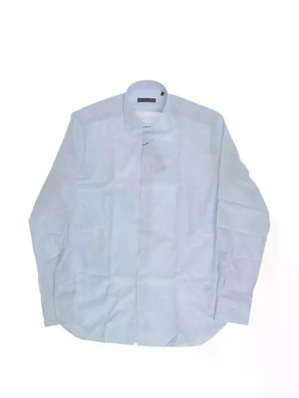 Corneliani Wave-pattern French-collar Shirt