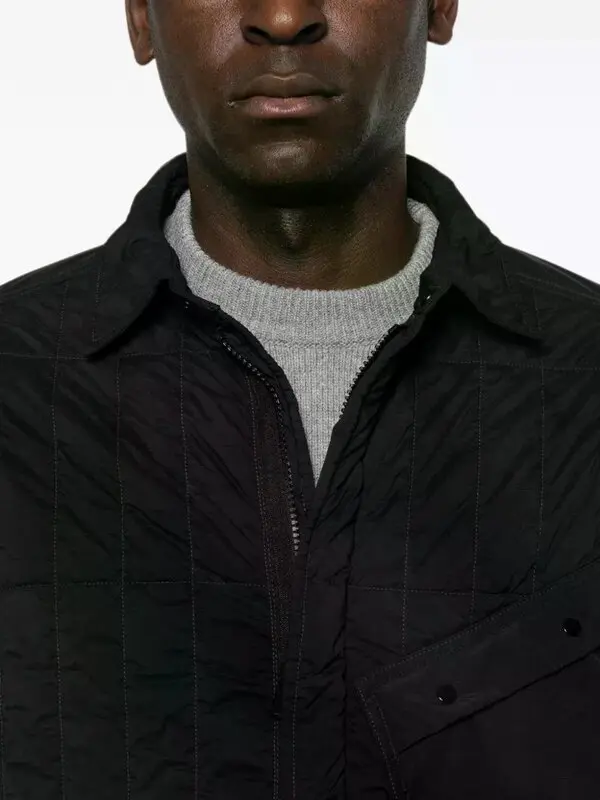 Stone Island 4100014 Ultralight Nylon Quilted-tc Coat Jacket
