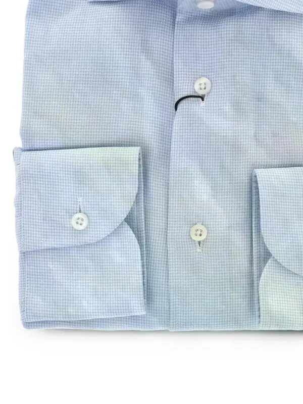 Corneliani Mini-check French-collar Shirt