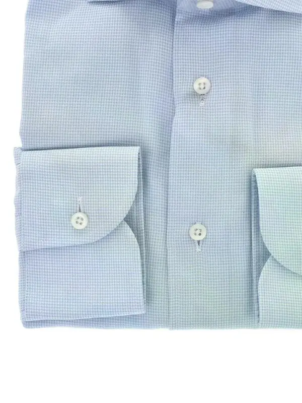 Corneliani Mini-check French-collar Shirt