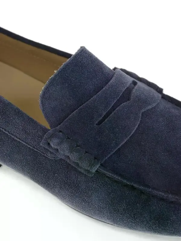 Corneliani Suede Penny Loafers