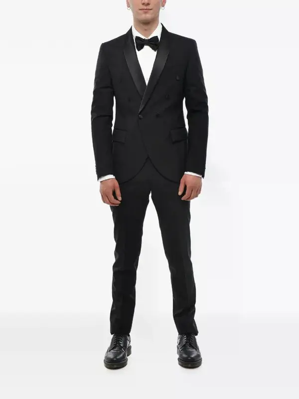Corneliani Code Satin-lapel Double-breasted Suit