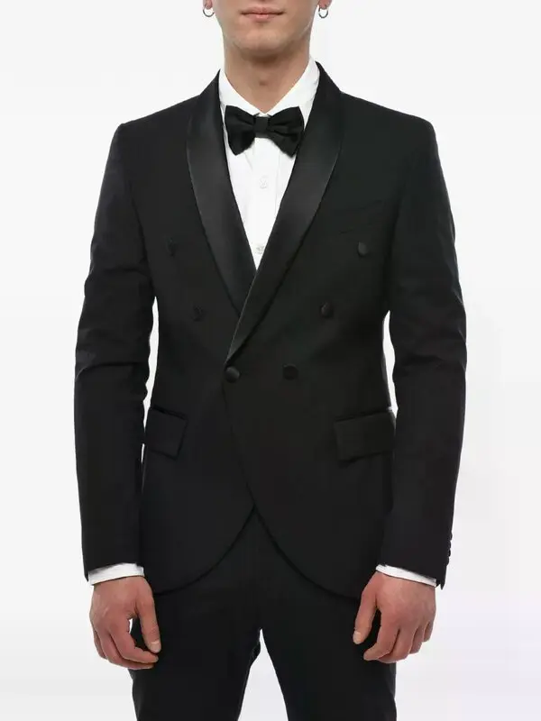 Corneliani Code Satin-lapel Double-breasted Suit