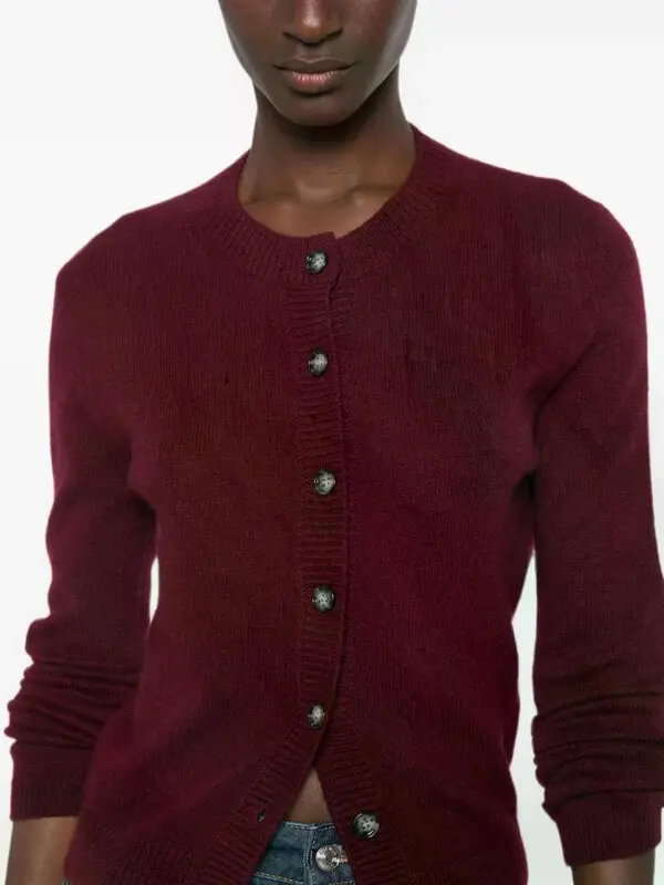 ALLUDE Fine Knit Button-up Cardigan