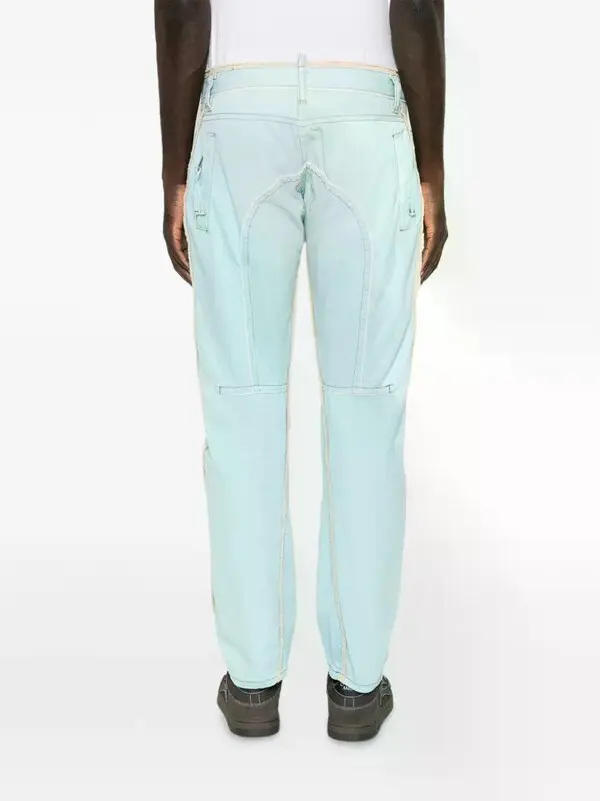 Dsquared2 2010s Panelled Contrast-stitch Trousers
