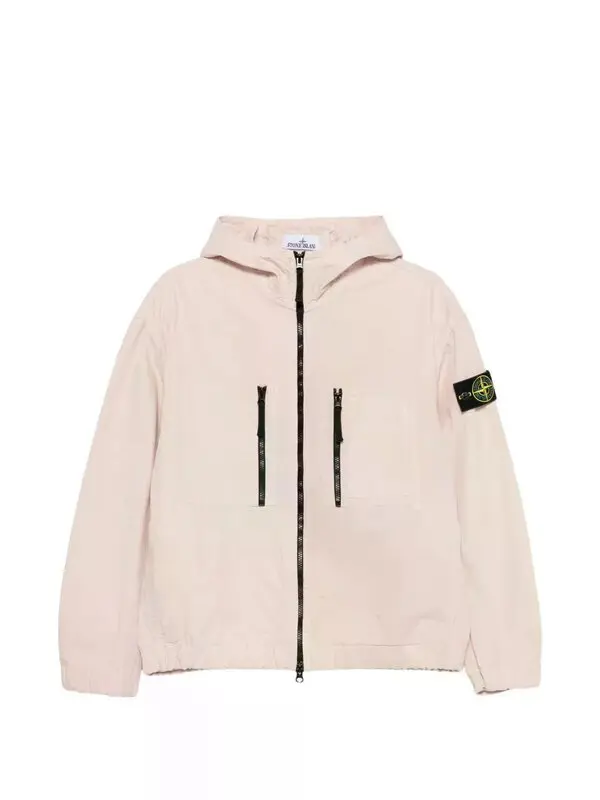 Stone Island Zip-fastening Hooded Jacket - Pink