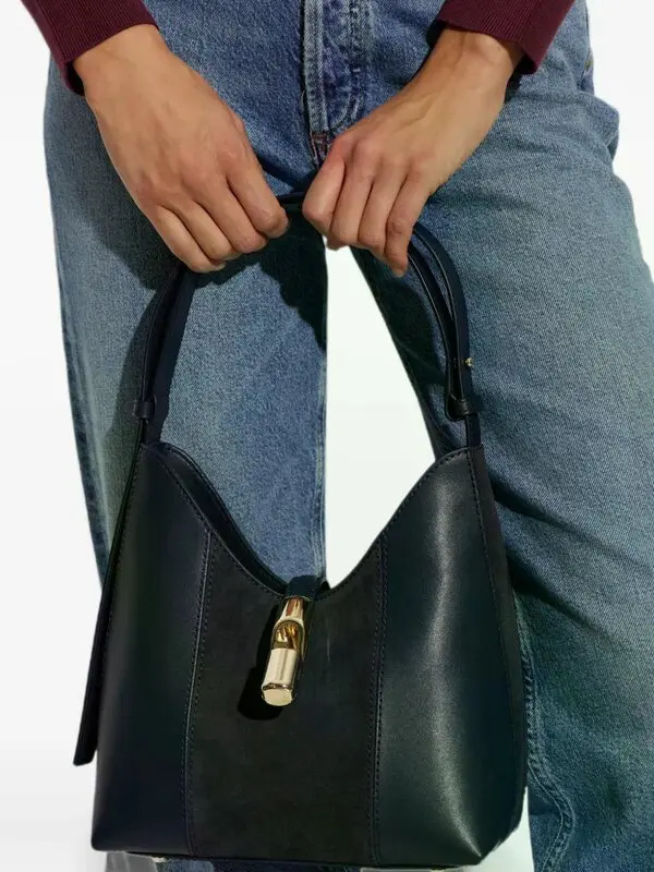 Furla Goccia Paneled Leather Shoulder Bag