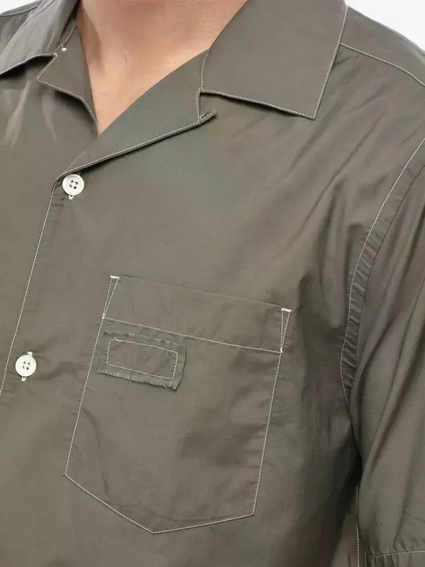 BERNER KUHL Contrast-stitch Short-sleeve Shirt