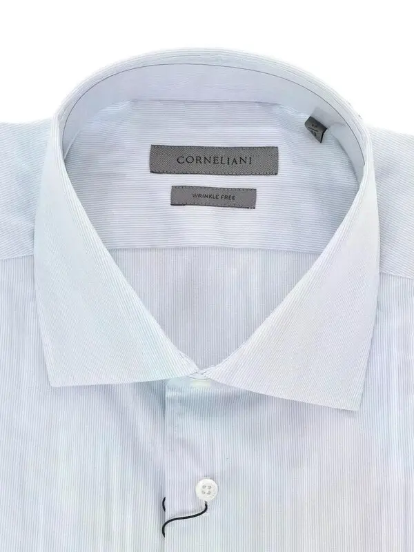 Corneliani Striped French-collar Shirt