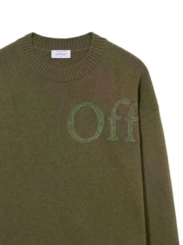 Off-White Bookish Logo-patch Sweater