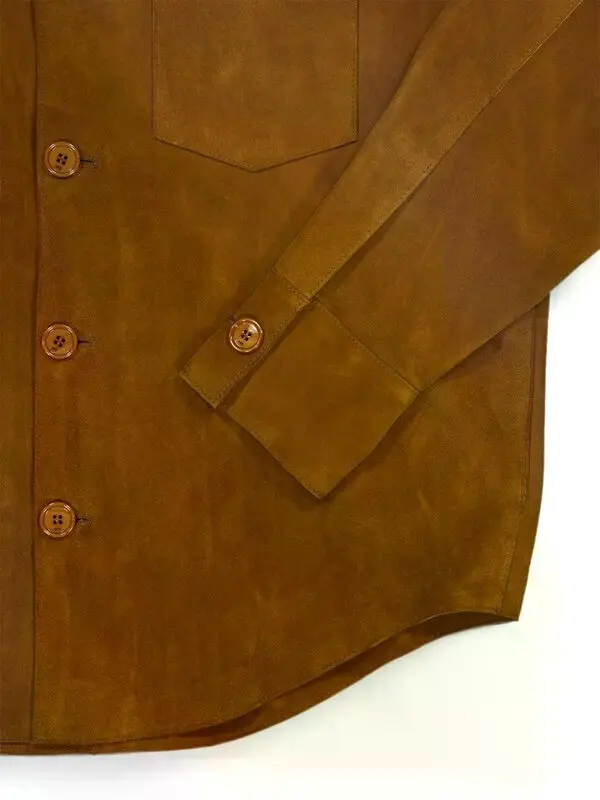 AMI Paris Suede Buttoned Jacket