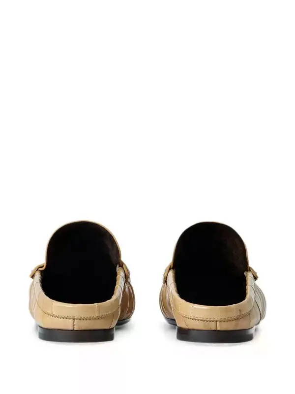 Saint Laurent Le Loafer Mules In Hagfish