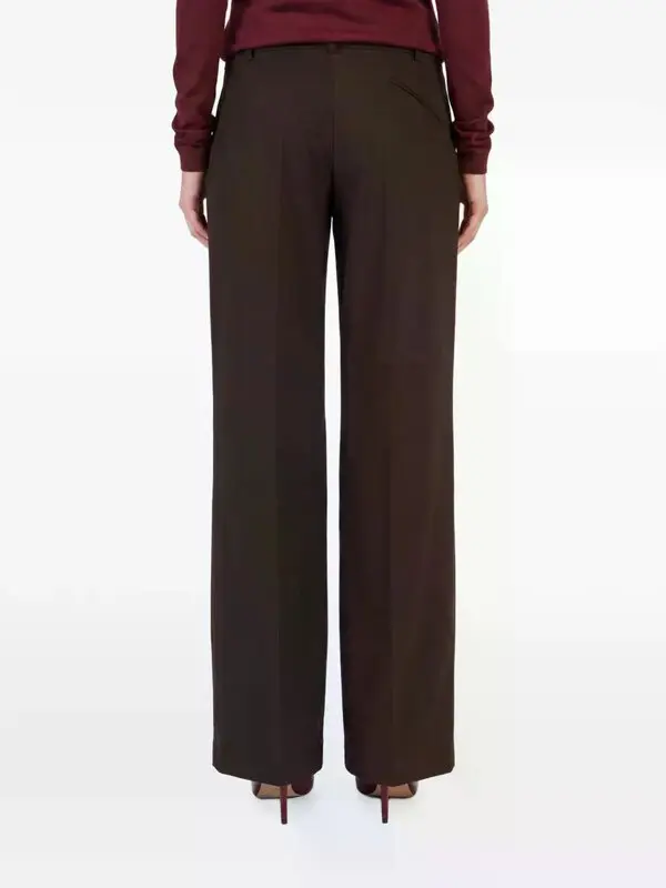 Federica Tosi Wide-leg Pressed-pleat Trousers