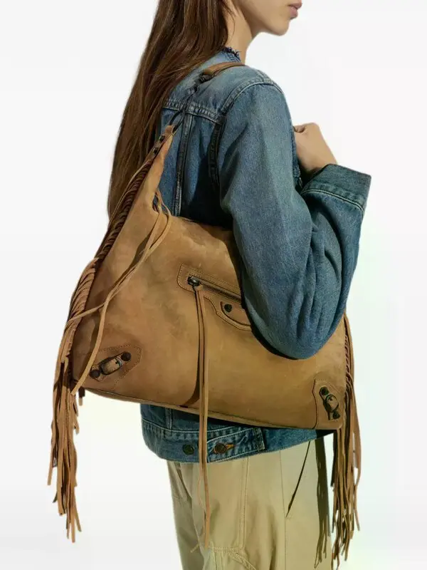 Balenciaga Le City Bag Medium In Camel