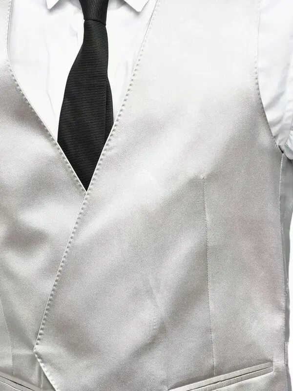 Corneliani Double-breasted Silk Waistcoat