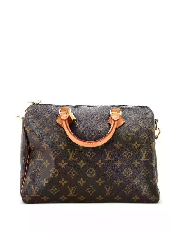 LOUIS VUITTON Speedy Bandouliere Monogram Canvas Shoulder Bag - Brown