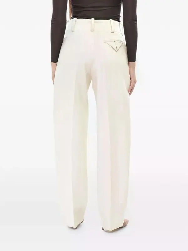 SUPER BLOND Pleated High-rise Trousers