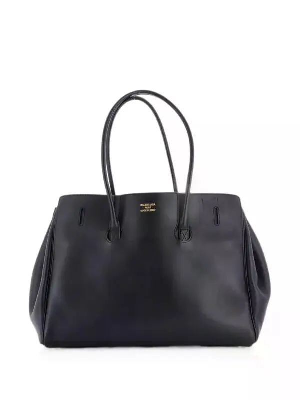 Balenciaga Bel Air Carry All Leather Tote Bag - Black