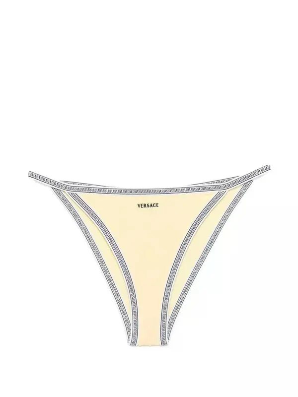 Versace Logo-embroidered Bikini Bottoms
