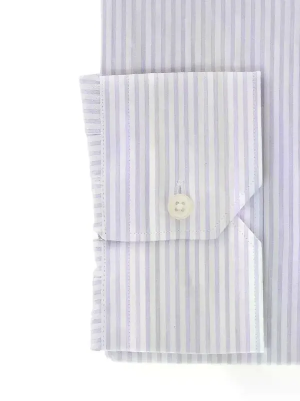 Corneliani Striped Cotton Shirt - Purple