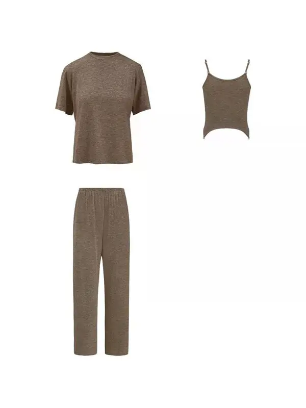 SEEN USERS Survival Pajamas Set - Brown
